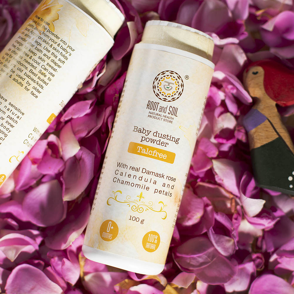 Damask Rose Talc-Free Baby Dusting Powder | Protects from Infections ...